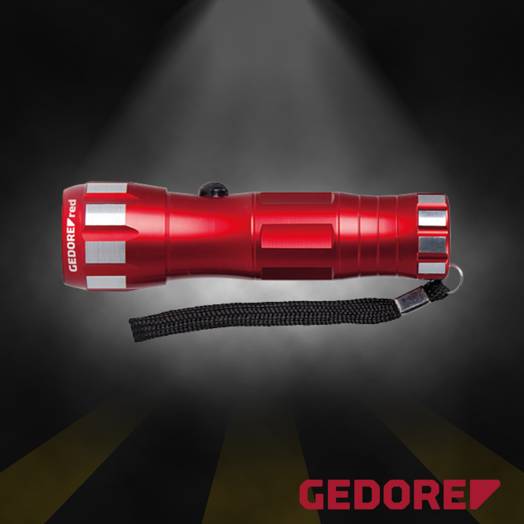 Gedore Taschenlampe ROT – WerkzeugFundus